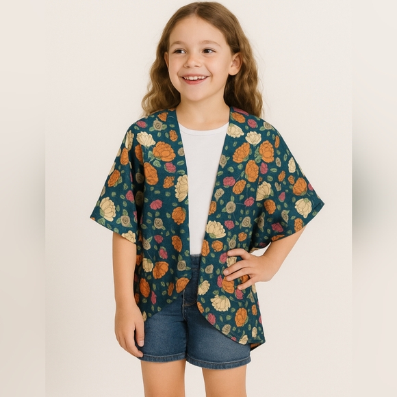 LuLaRoe | Shirts & Tops | Nwt Lularoe Girls Bianka Cover Up Vest Kimono ...